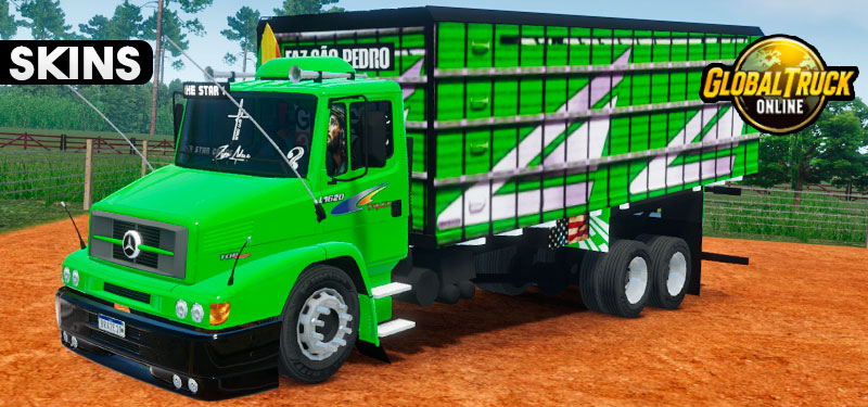 Skins Mercedes Benz 1620 Boiadeiro Verde BEM QUALIFICADO | WTDS